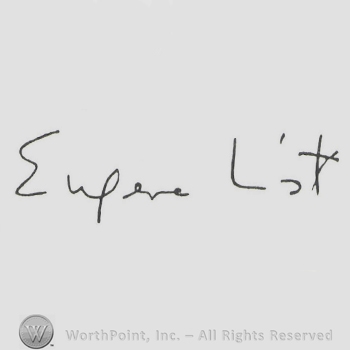Mark with Signature: Eugene List. | #599342