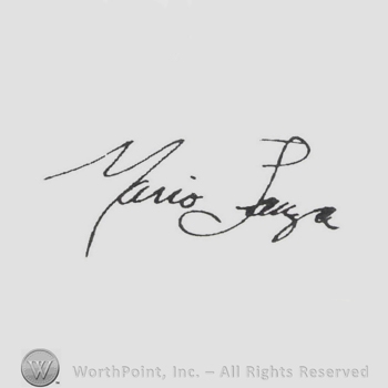 Mark with Signature: Mario Lanza. | #599343
