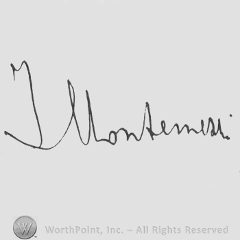 Mark with Signature: Italo Montemezzi. | #599368