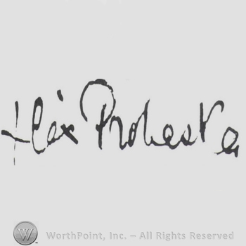 Mark with Signature: Felix Prohaska. | #599387