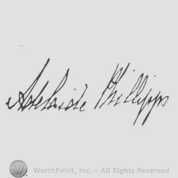 Mark with Signature: Adelaide Phillipps. | #599388