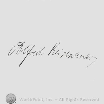 Mark with Signature: Alfred Reisenauer. | #599403