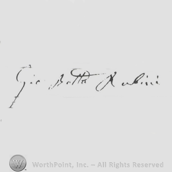 Mark with Signature: Giovanni Battista Rubini. | #599413