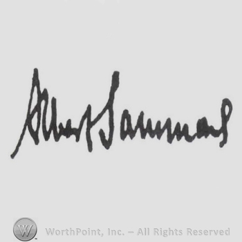 Mark with Signature: Albert Sammons. | #599424