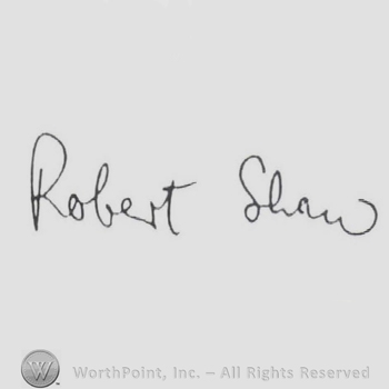 Mark with Signature: Robert Shaw. | #599436