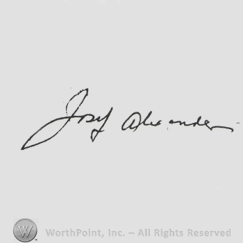 Mark with Signature: Josef Alexander. | #601188
