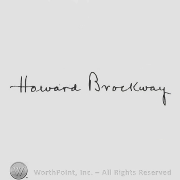 Mark with Signature: Howard Brockway. | #601229