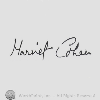 Mark with Signature: Harriet Cohen. | #601236