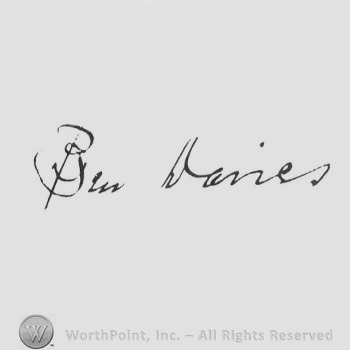 Mark with Signature: Ben Davies. | #601266