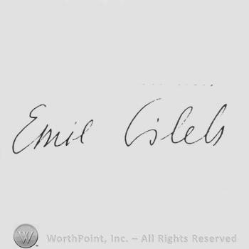 Mark with Signature: Emil Gilels. | #601313