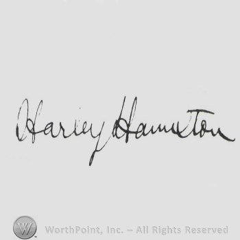 Mark with Signature: Harley Hamilton. | #601325