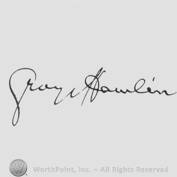 Mark with Signature: George Hamlin. | #601327