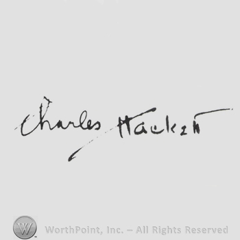 Mark with Signature: Charles Hackett. | #601337