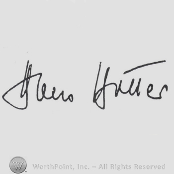 Mark with Signature: Hans Hotter. | #601352
