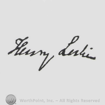 Mark with Signature: Henry David Leslie. | #601392