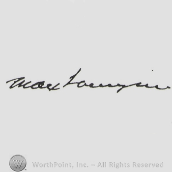 Mark with Signature: Max Lorenz. | #601393