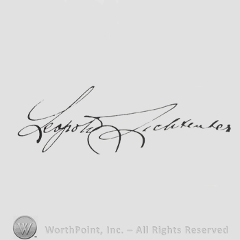 Mark with Signature: Leopold Lichtenberg. | #601400