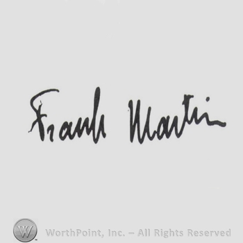 Mark with Signature: Frank Martin. | #601407