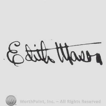 Mark with Signature: Edith Mason. | #601413
