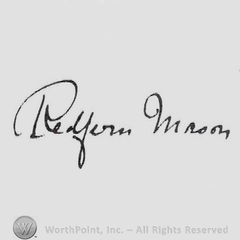 Mark with Signature: Redfern Mason. | #601415