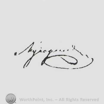 Mark with Signature: Modest Mussorgsky. | #601428
