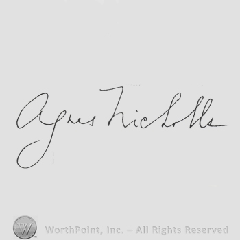 Mark with Signature: Agnes Nicholls. | #601442