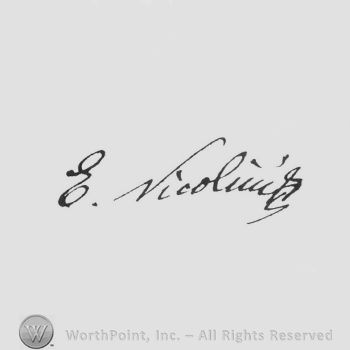 Mark with Signature: Ernest Nicolas Nicolini. | #601445