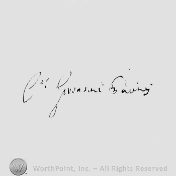 Mark with Signature: Giovanni Pacini. | #601446