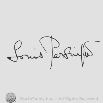 Mark with Signature: Louis Persinger. | #601467