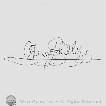 Mark with Signature: Henry Phillips. | #601469