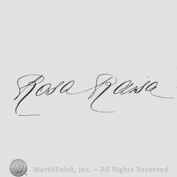 Mark with Signature: Rosa Raisa. | #601473