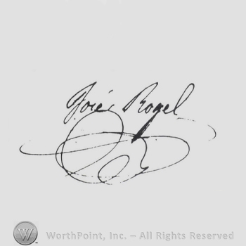 Mark with Signature: Jose Rogel. | #601476