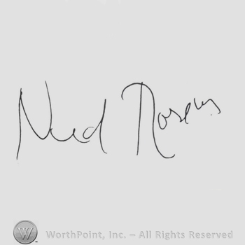 Mark with Signature: Ned Rorem. | #601484