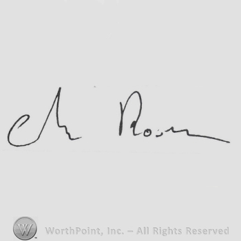 Mark with Signature: Charles Rosen. | #601486