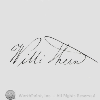 Mark with Signature: Willi Thern. | #601555