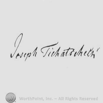 Mark with Signature: Josef Tichatsch. | #601560