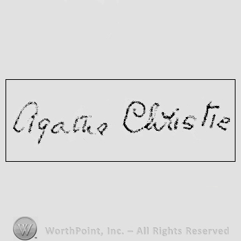 Mark with Signature: Agatha Christie. | #606976