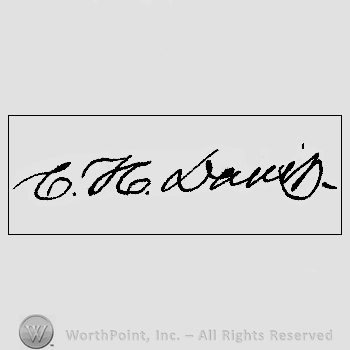 Mark with Signature: Charles Henry Davis. | #606998
