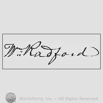 Mark with Signature: William Radford. | #607001