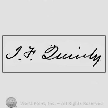 Mark with Signature: Issac F. Quinby. | #607002