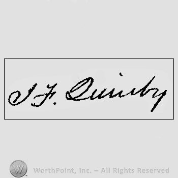Mark with Signature: Issac F. Quinby. | #607003