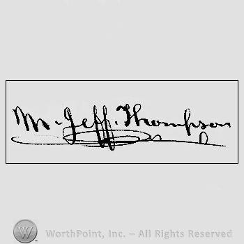 Mark with Signature: M. Jeff Thompson. | #607014