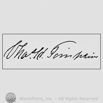 Mark with Signature: Charles Henry Tompkins. | #607020