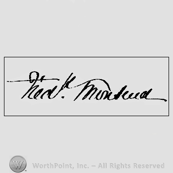 Mark with Signature: Frederick Townsend. | #607021