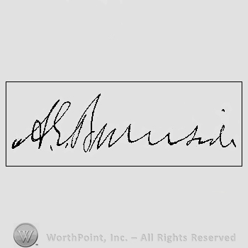 Mark with Signature: Ambrose Everett Burnside. | #607038