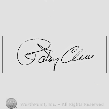 Mark with Signature: Patsy Cline. | #607046