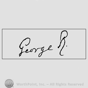 Mark with Signature: George II. | #607047