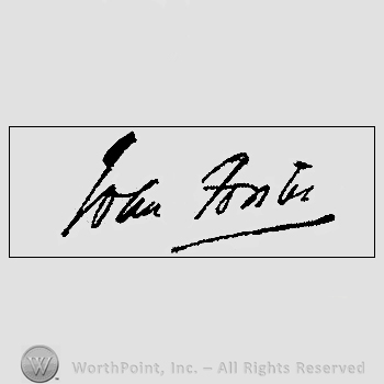 Mark with Signature: John Forster. | #607055