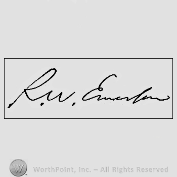 Mark with Signature: Ralph Waldo Emerson. | #607067