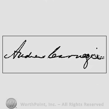 Mark with Signature: Andrew Carnegie. | #607072